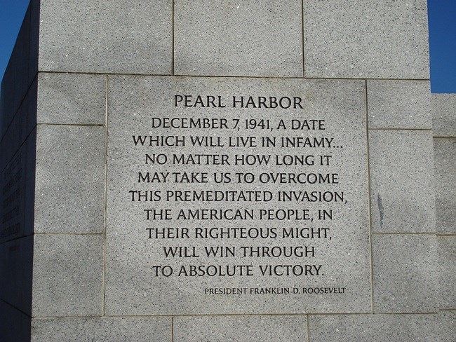 December 8, 1941 Day of Infamy – Historical Easter Eggs – Today in History