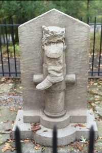 Statue of leg – Historical Easter Eggs – Today in History