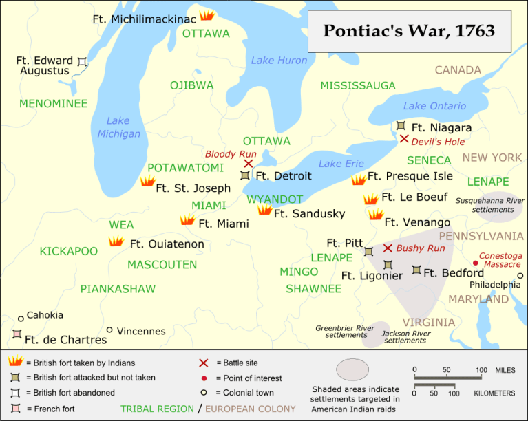 June 2, 1763 Pontiac’s War – Historical Easter Eggs – Today in History