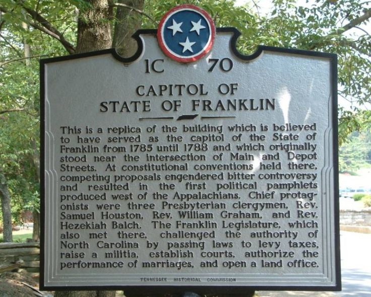 August 23, 1784 The Lost State of Franklin – Historical Easter Eggs ...